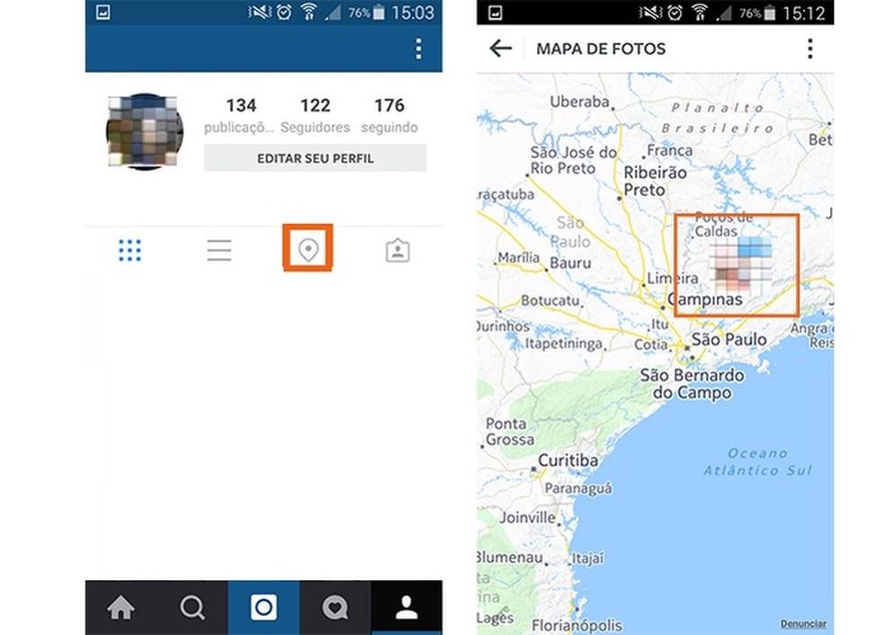 Como organizar o seu mapa de fotos de viagem no Instagram