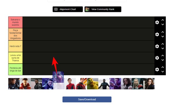 TierMaker: como usar o site para rankear coisas e criar Tierlist online