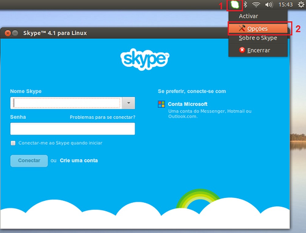 Como acessar e usar o Skype WiFi no Skype para Linux