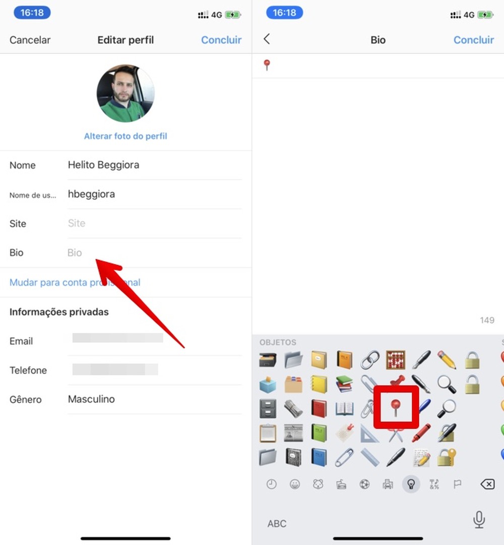 Como colocar a localização na bio do Instagram