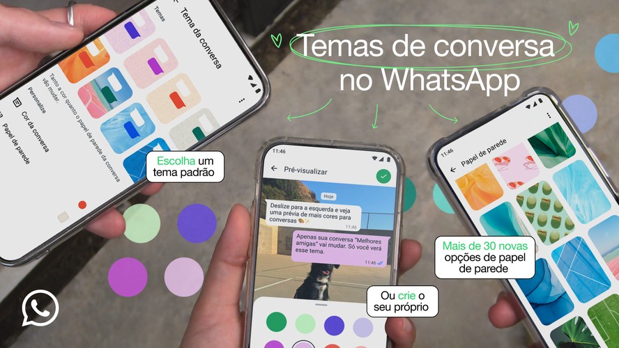 WhatsApp colorido é real! App libera temas para personalizar conversas