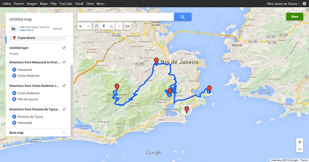 Como usar o My Maps para criar mapas pessoais e guias de viagem