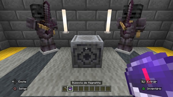 Como fazer bússola no Minecraft