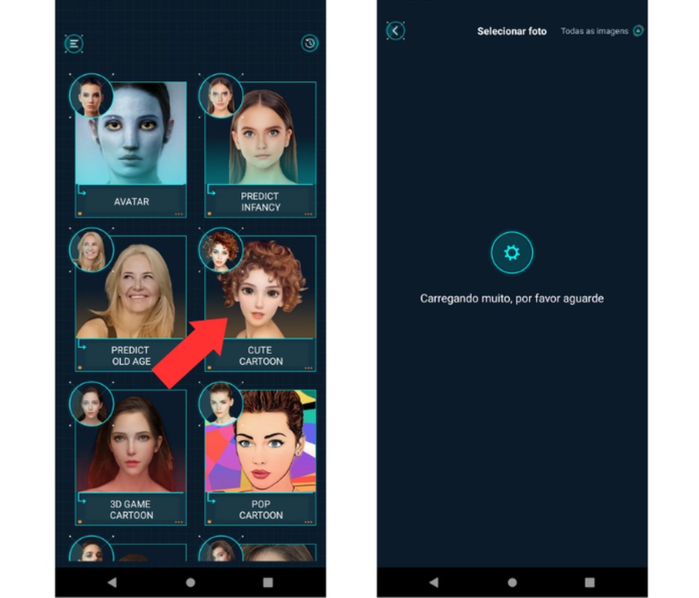 Como criar avatar de desenho com o app Manco Cartoon