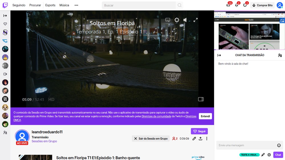 Twitch Watch Party: o que é e como ver filmes e séries da Amazon Prime