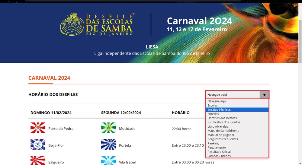 Ordem e dia dos desfiles das escolas de samba RJ e SP: como ver online