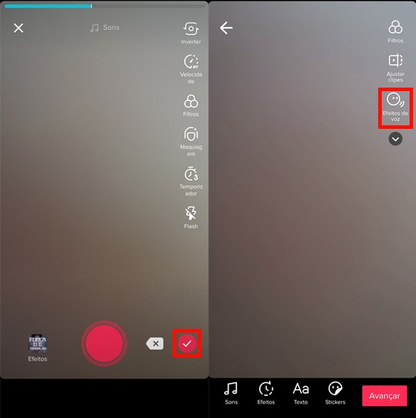 Como mudar a voz no TikTok