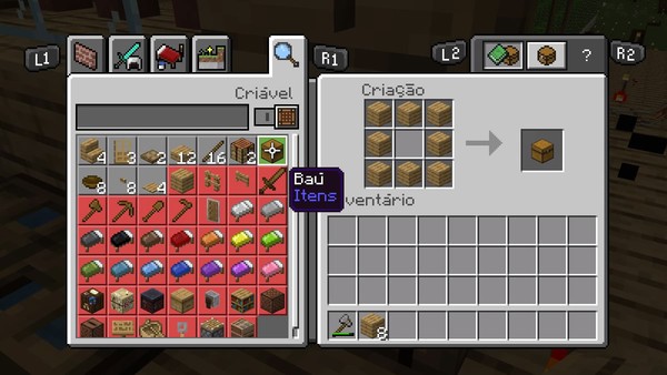 Como fazer um baú no Minecraft