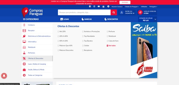 Compras Paraguai: site que promete preços mais baixos é seguro?