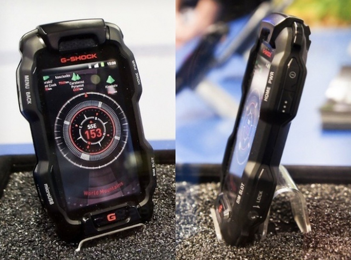 Casio apresenta smartphone conceitual e resistente em estilo G-Shock