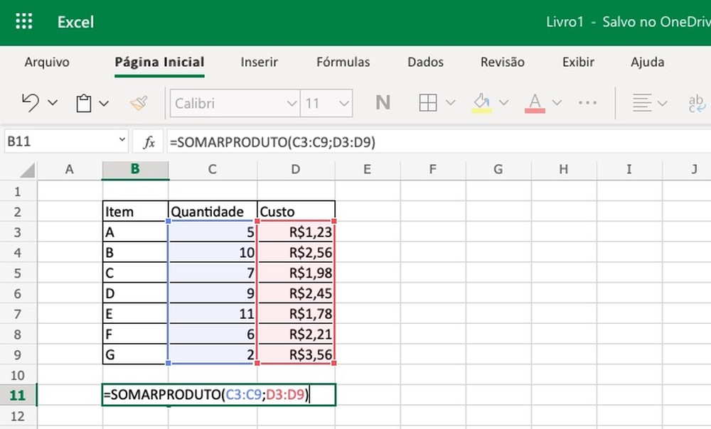 Como multiplicar no Excel