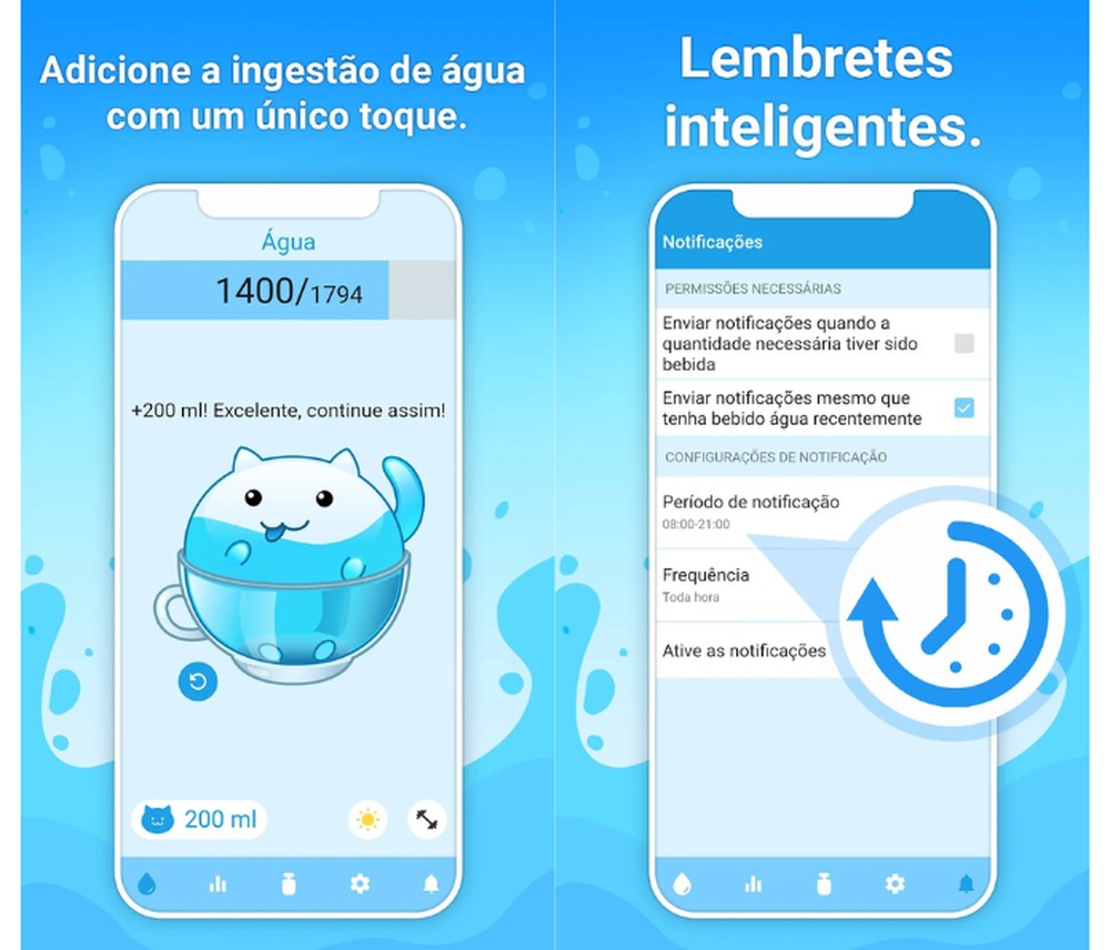 6 apps que te lembram de beber água e são ideais para usar no verão
