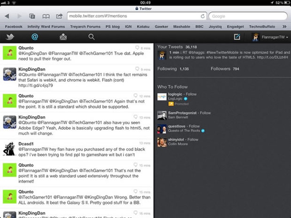 Twitter anuncia versão web com HTML5 para iPad