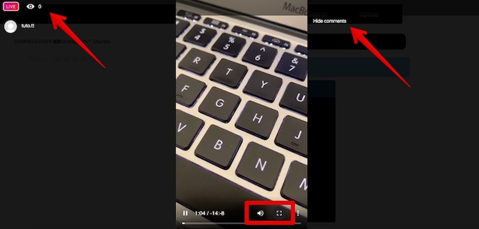 Como assistir a uma live no Instagram pelo PC