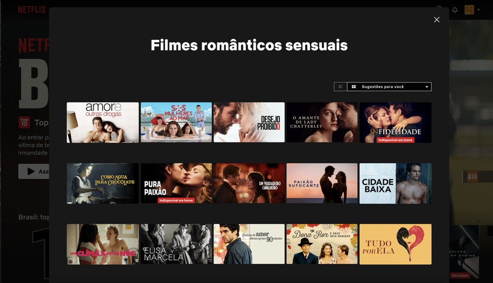 30 filmes picantes da Netflix que só maiores de idade podem assistir