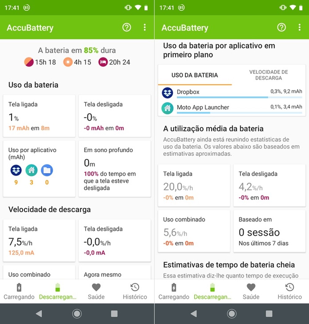 Como usar o Accu Battery para poupar bateria do seu celular Android