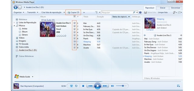 Como copiar um CD usando o Windows Media Player