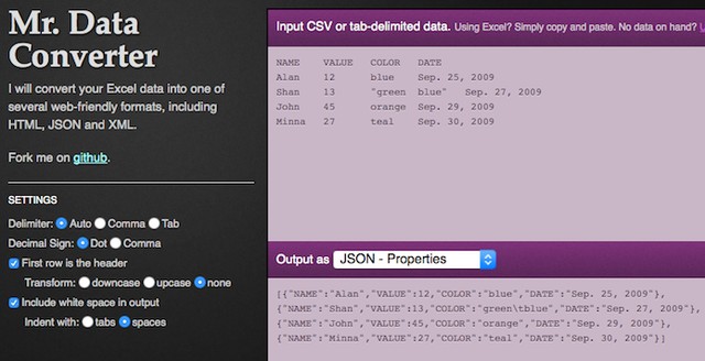 Como converter arquivos JSON para CVS, PDF ou outros formatos
