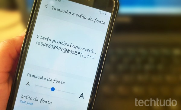 Como mudar a letra do celular Samsung