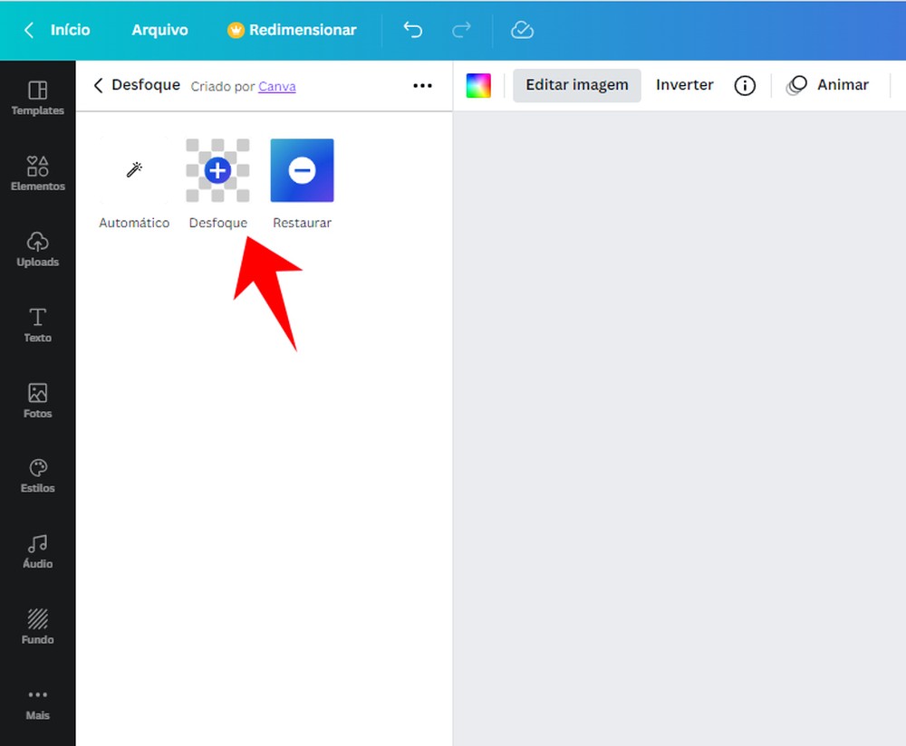 Como desfocar imagem no Canva? Editor permite borrar foto online