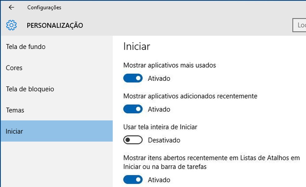Como usar o Menu Iniciar do Windows 10 de forma mais eficiente