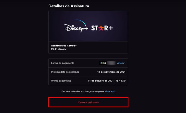 Como cancelar assinatura do Star Plus