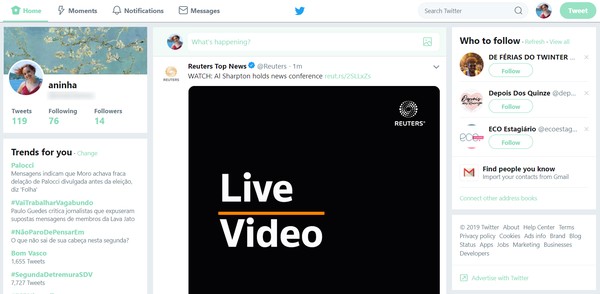 Como voltar à interface antiga do Twitter