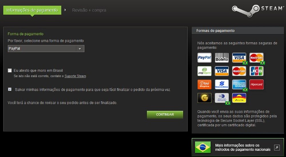 Steam: saiba como pagar seus jogos usando o serviço PayPal