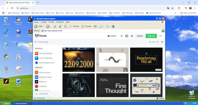 Como era o Windows XP? Esse site permite usar o sistema sem baixar nada