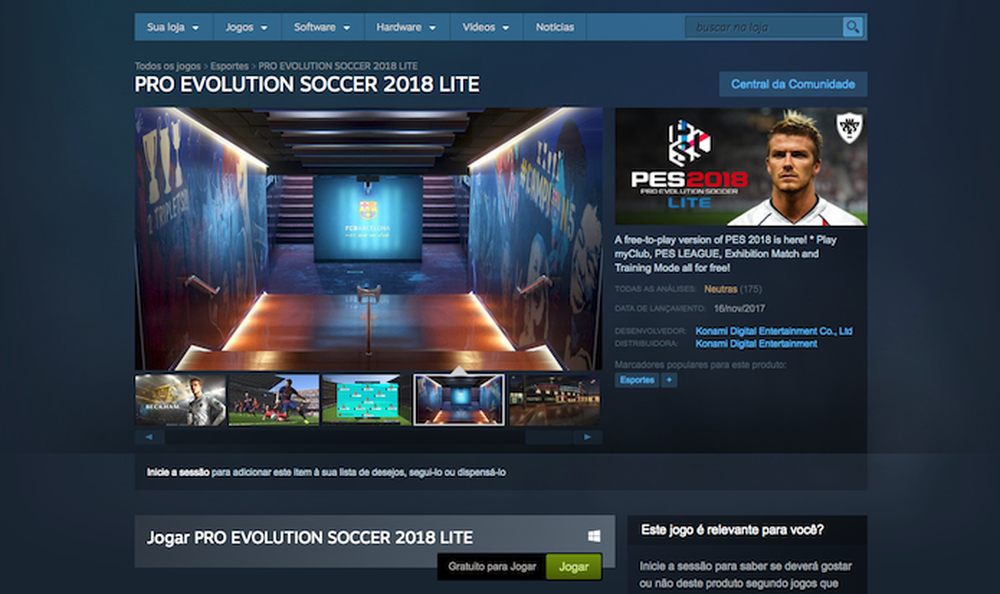 Como baixar PES 2018 Lite, a versão grátis do game da Konami