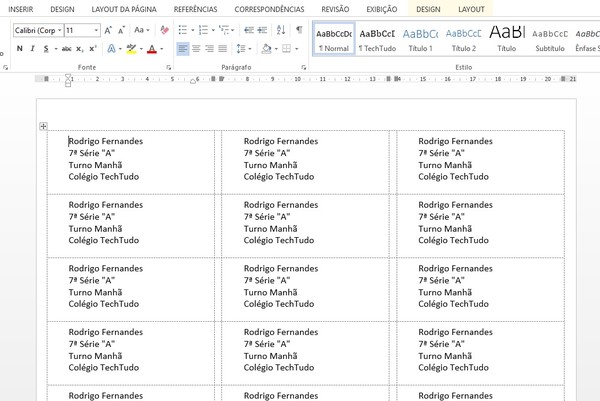 Como fazer etiquetas no Word