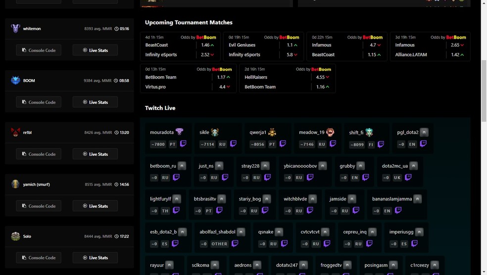 Dota 2 Pro Tracker: como usar o site para ver e registrar estatísticas