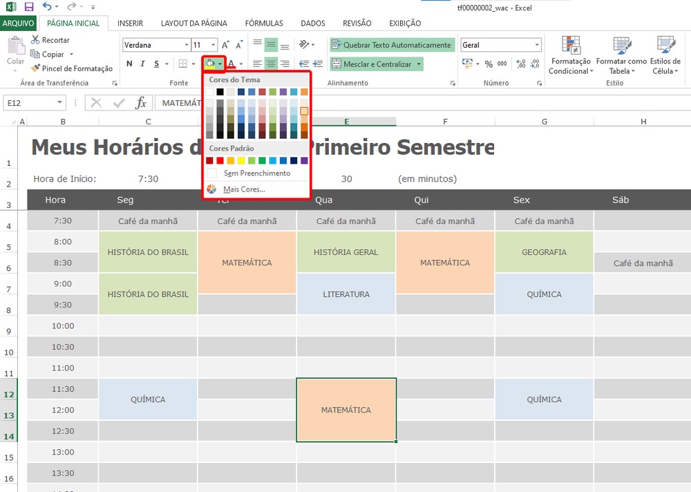 Planilha de estudos: como baixar e personalizar modelo no Excel
