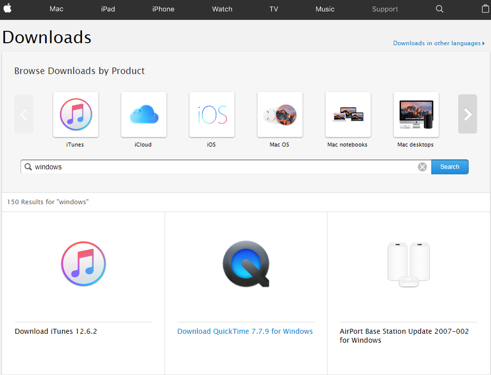 Apple para Windows: onde encontrar Safari, QuickTime, iTunes e drivers