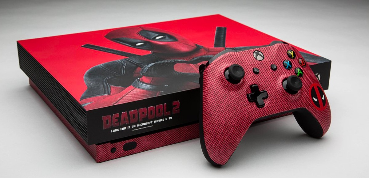 Microsoft cria Xbox One X especial de Deadpool 2
