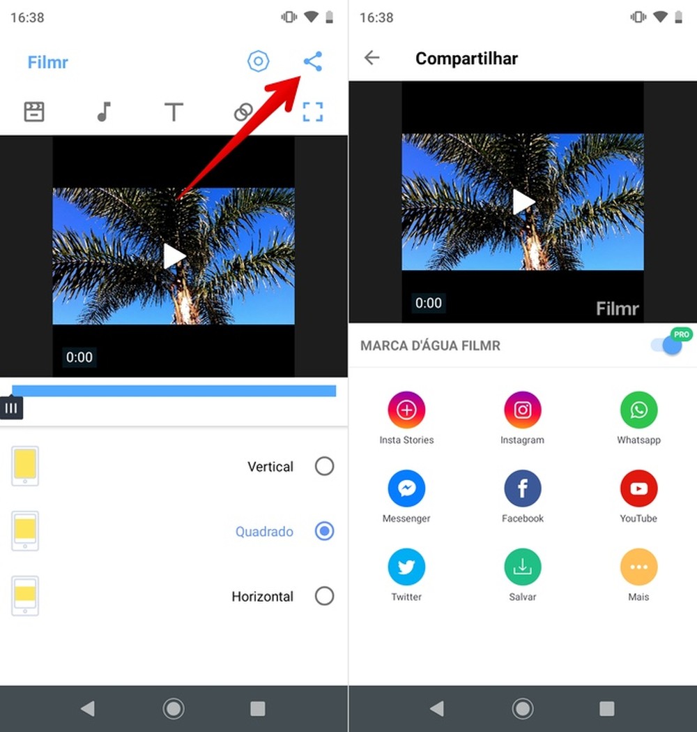 VCUS para Android? Veja como editar vídeos com o app grátis Filmr