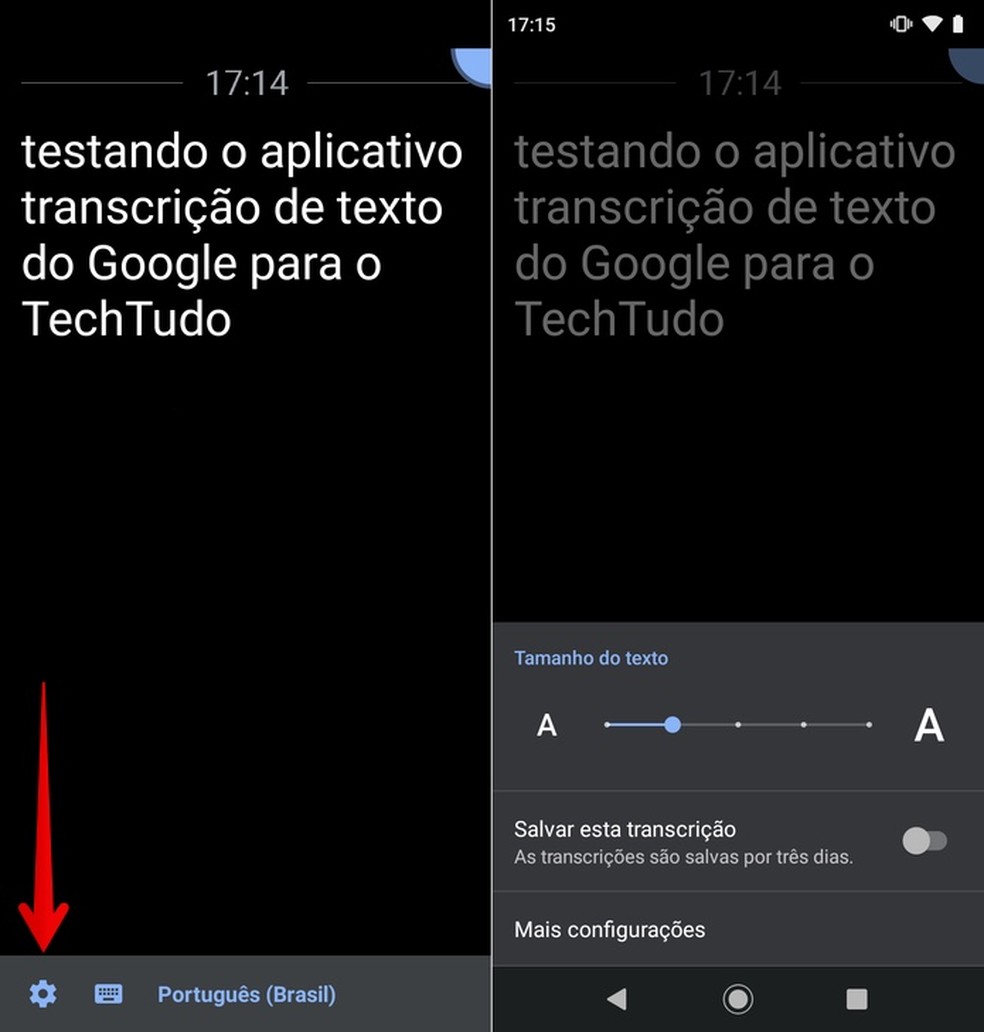 Como converter áudio em texto com o Transcrição Instantânea do Google