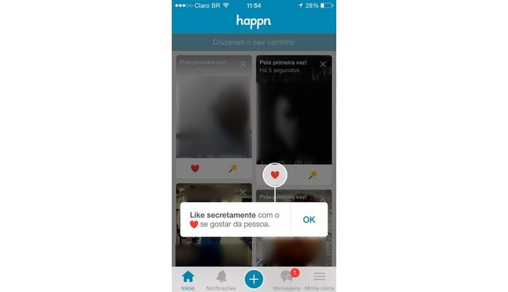 Como fazer login no Happn
