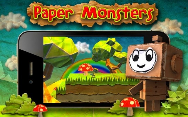 Paper Monsters é quase um clone de Little Big Planet para iPhone
