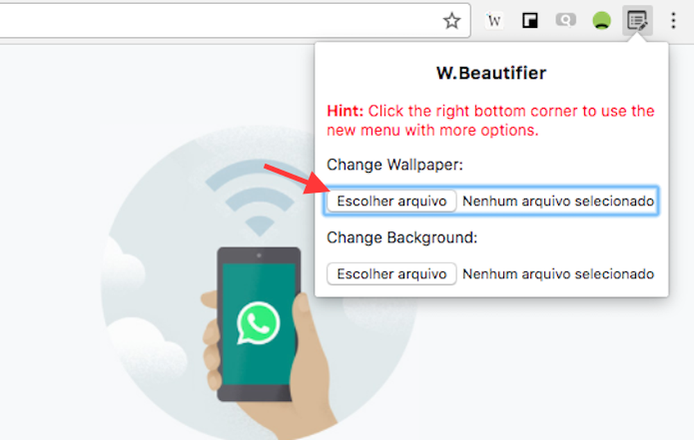 Como trocar o fundo para WhatsApp Web