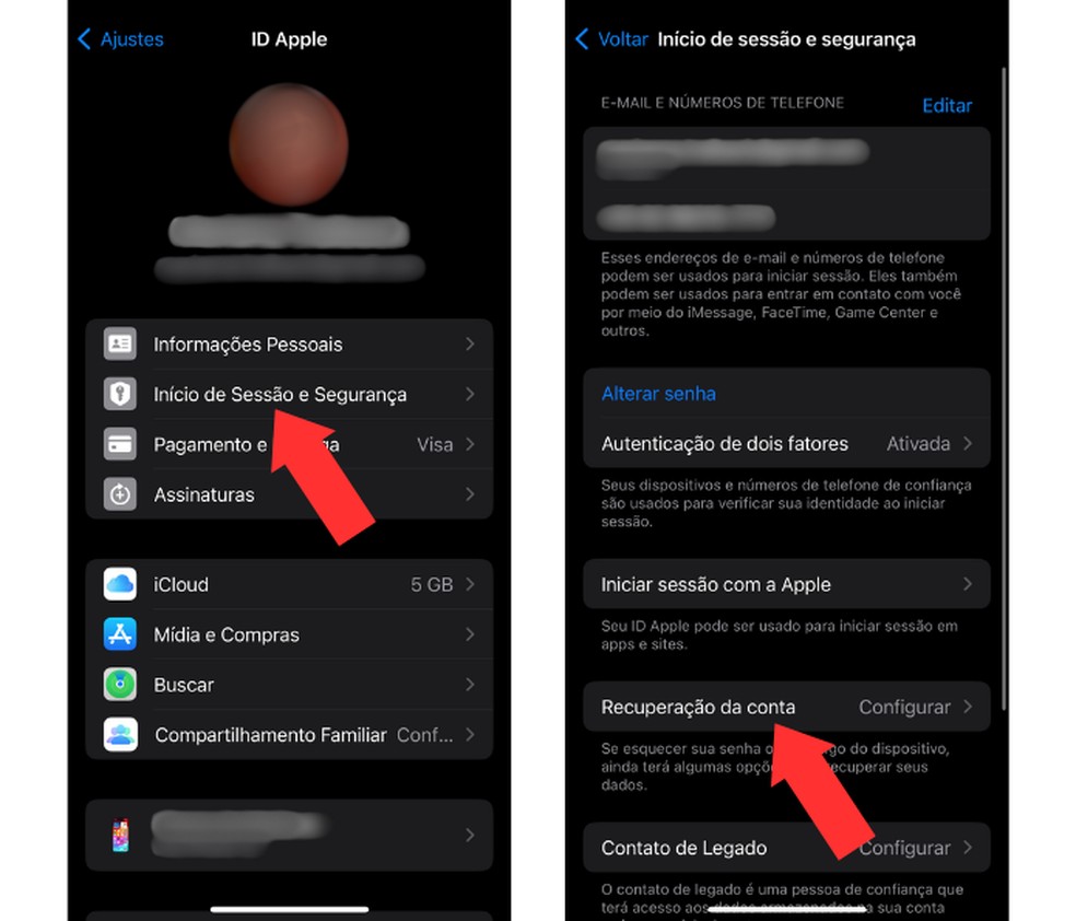 Segurança no iPhone: como definir contato para recuperar conta ID Apple
