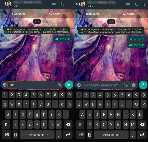 Como copiar e colar no WhatsApp pelo Android e iPhone (iOS)
