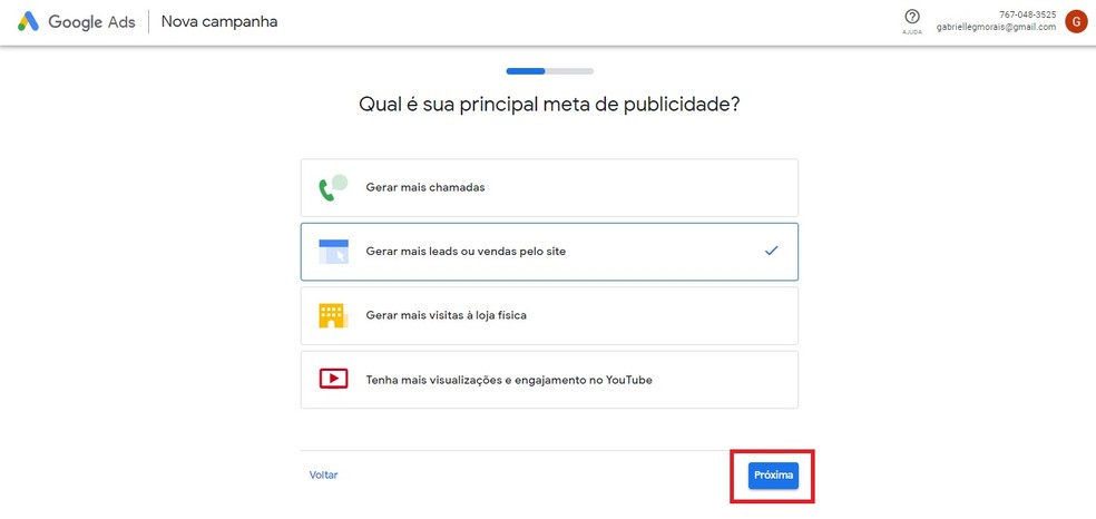 Como criar uma conta no Google Ads