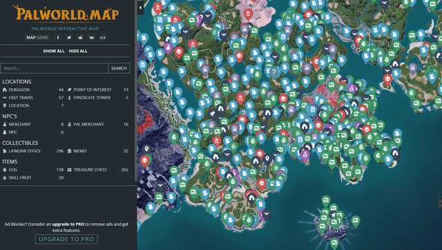 Palworld: como usar o site Mapgenie para ver o mapa completo do jogo