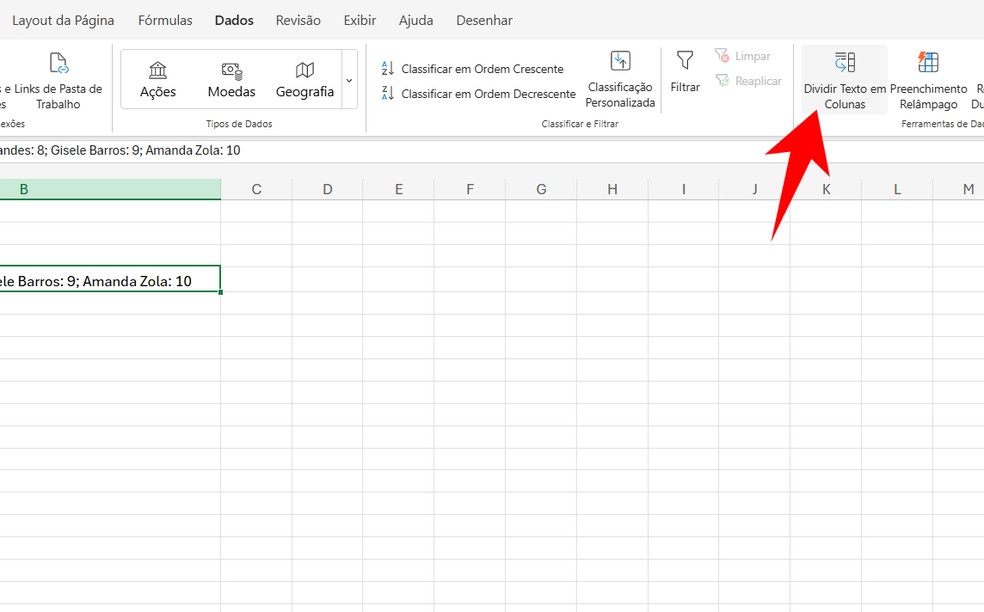 Como dividir células no Excel? Veja o passo a passo
