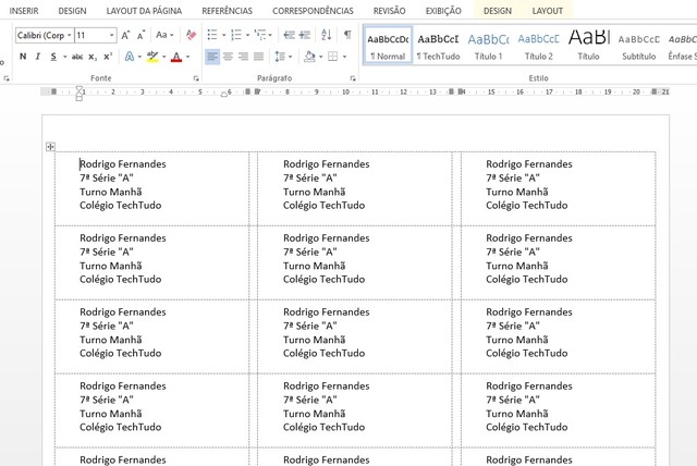 Como fazer etiquetas no Word