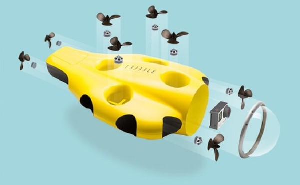 Drone aquático usa GoPro para filmar em diferentes ângulos sozinho