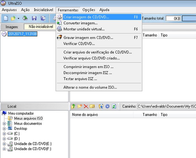 Como criar e montar arquivos BIN e CUE