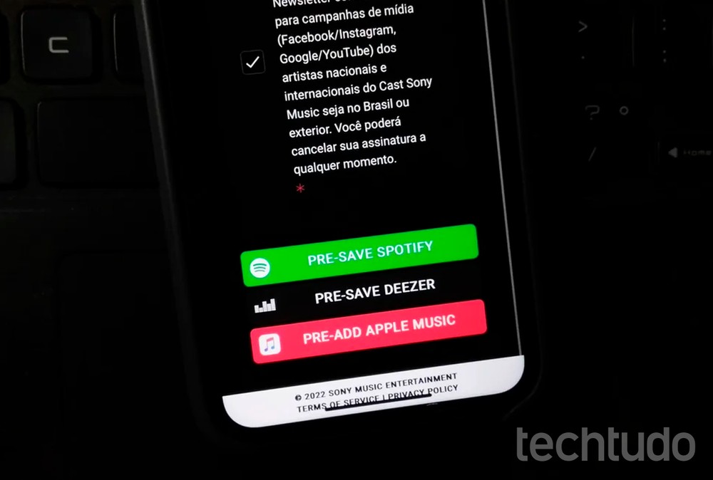Como fazer pré-save no Spotify pelo celular