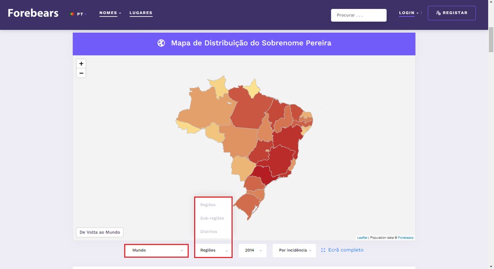 Forebears: como usar site para saber quantas pessoas têm seu sobrenome